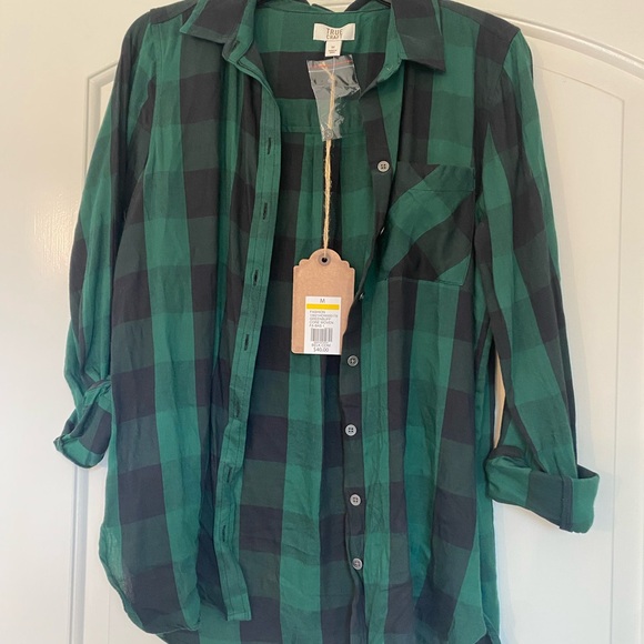 True Craft | Tops | True Craft Green And Black Checkered Shirt | Poshmark